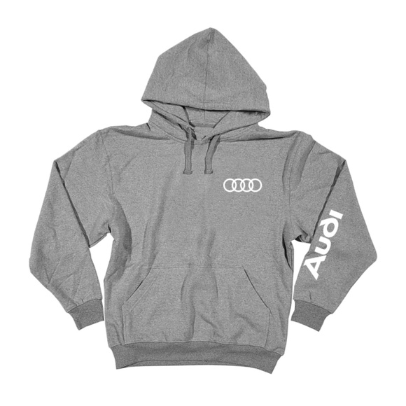 Shirts | Audi Sleeved Pullover Fleece Hoodie Black | Poshmark